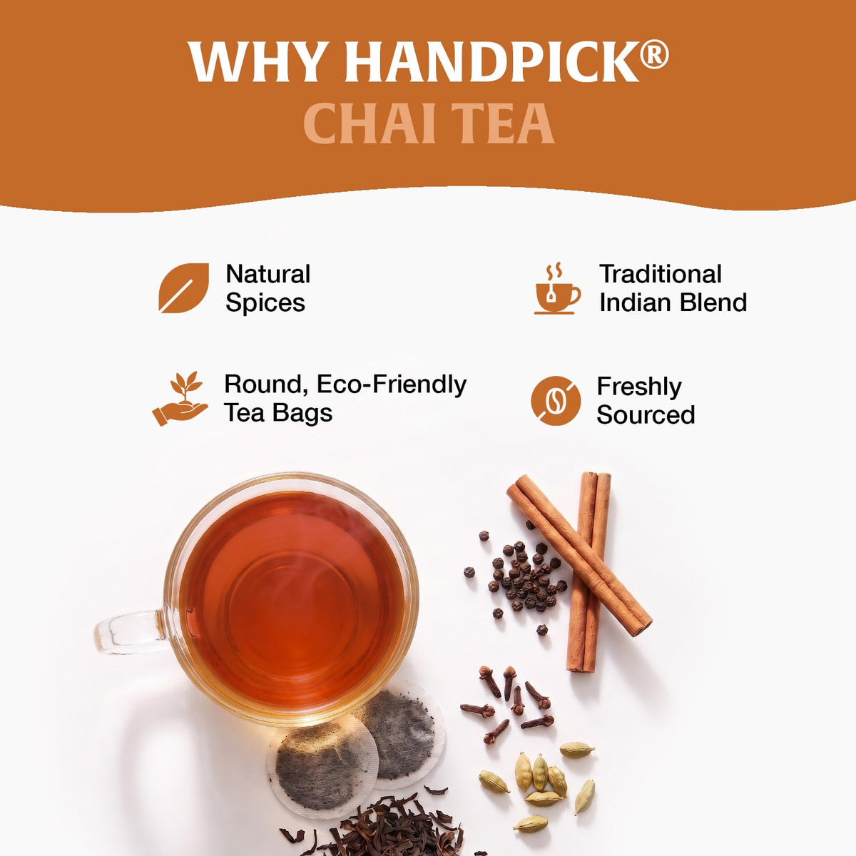 Delicious HANDPICK masala chai tea experience