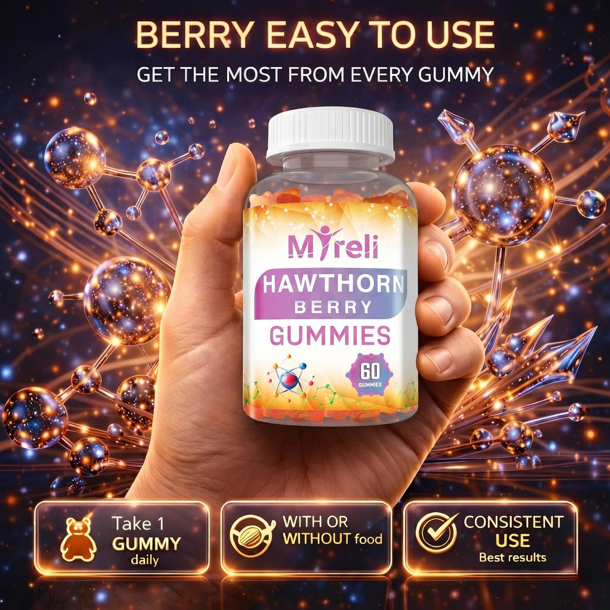 Delicious hawthorn berry chewable vitamins