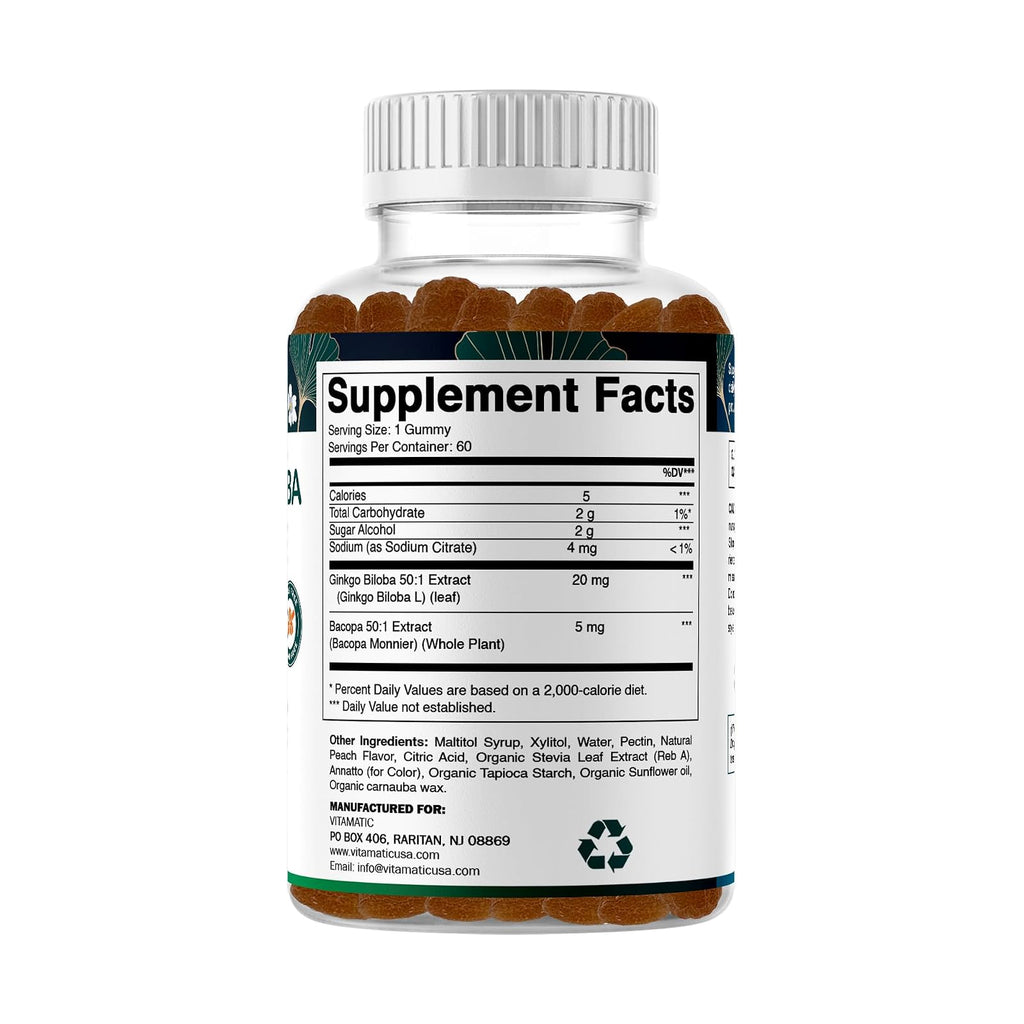 Delicious herbal gummies for focus