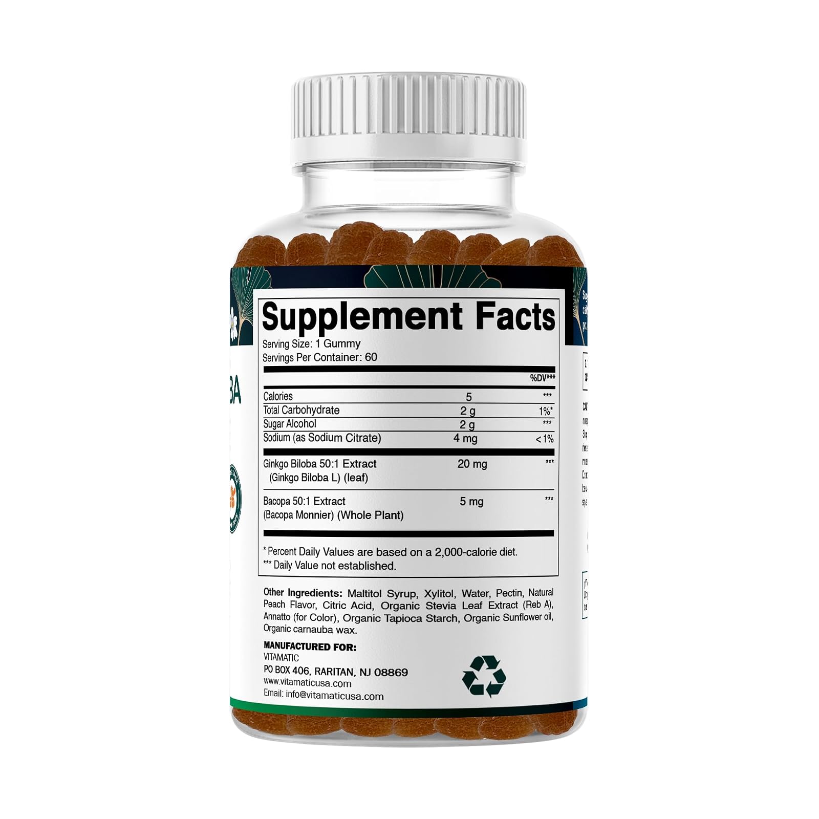 Delicious herbal gummies for focus