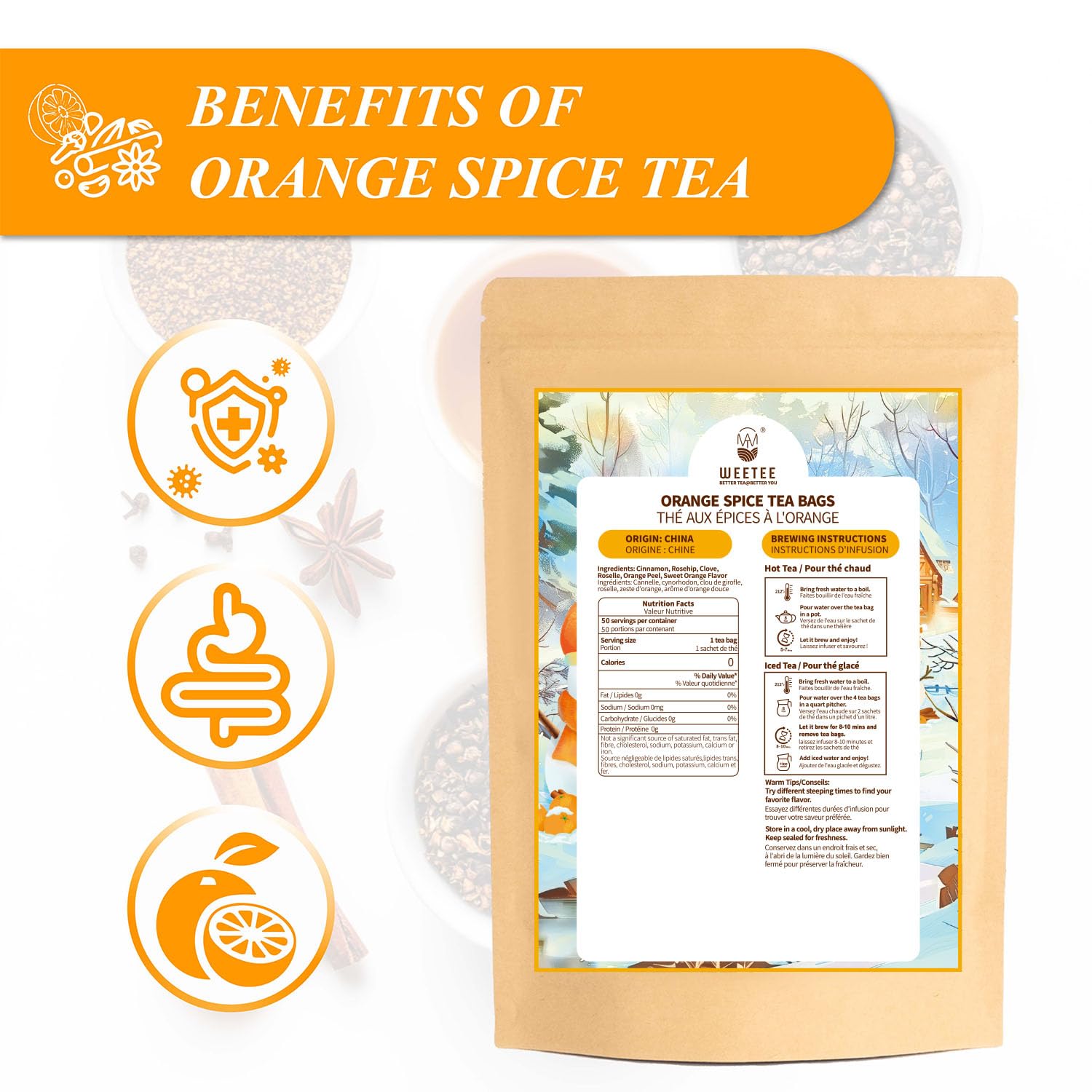 delicious herbal tea blend with spices
