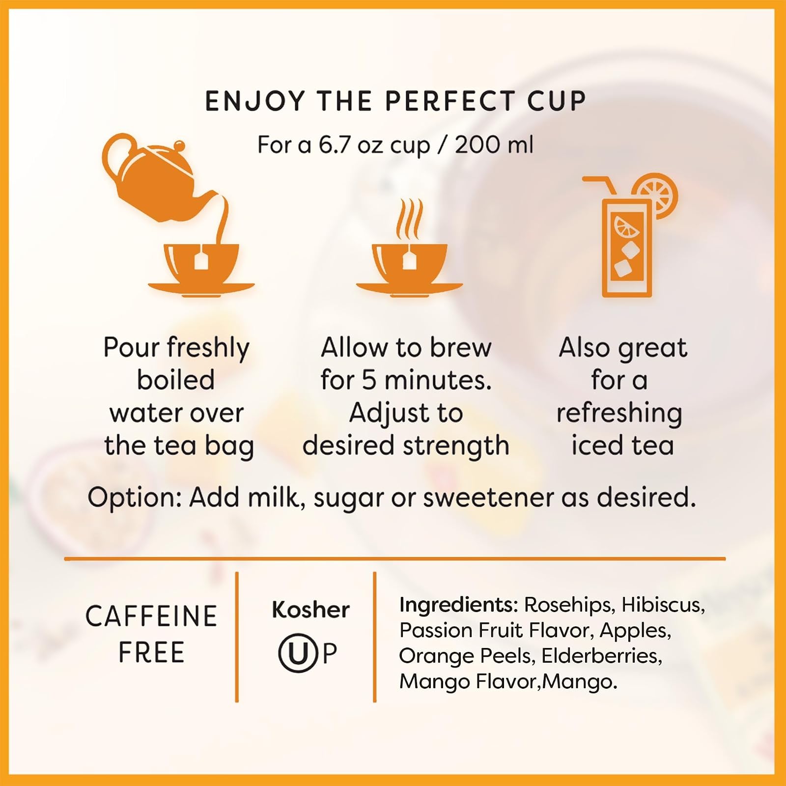 delicious herbal tea for iced beverages