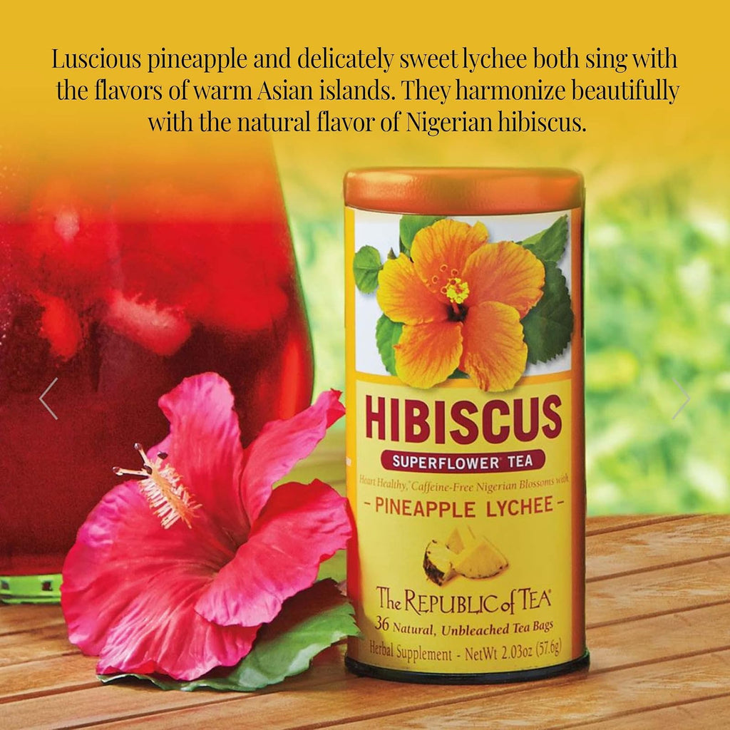 Delicious hibiscus tea with fruit