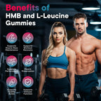 Delicious HMB gummies for fitness enthusiasts