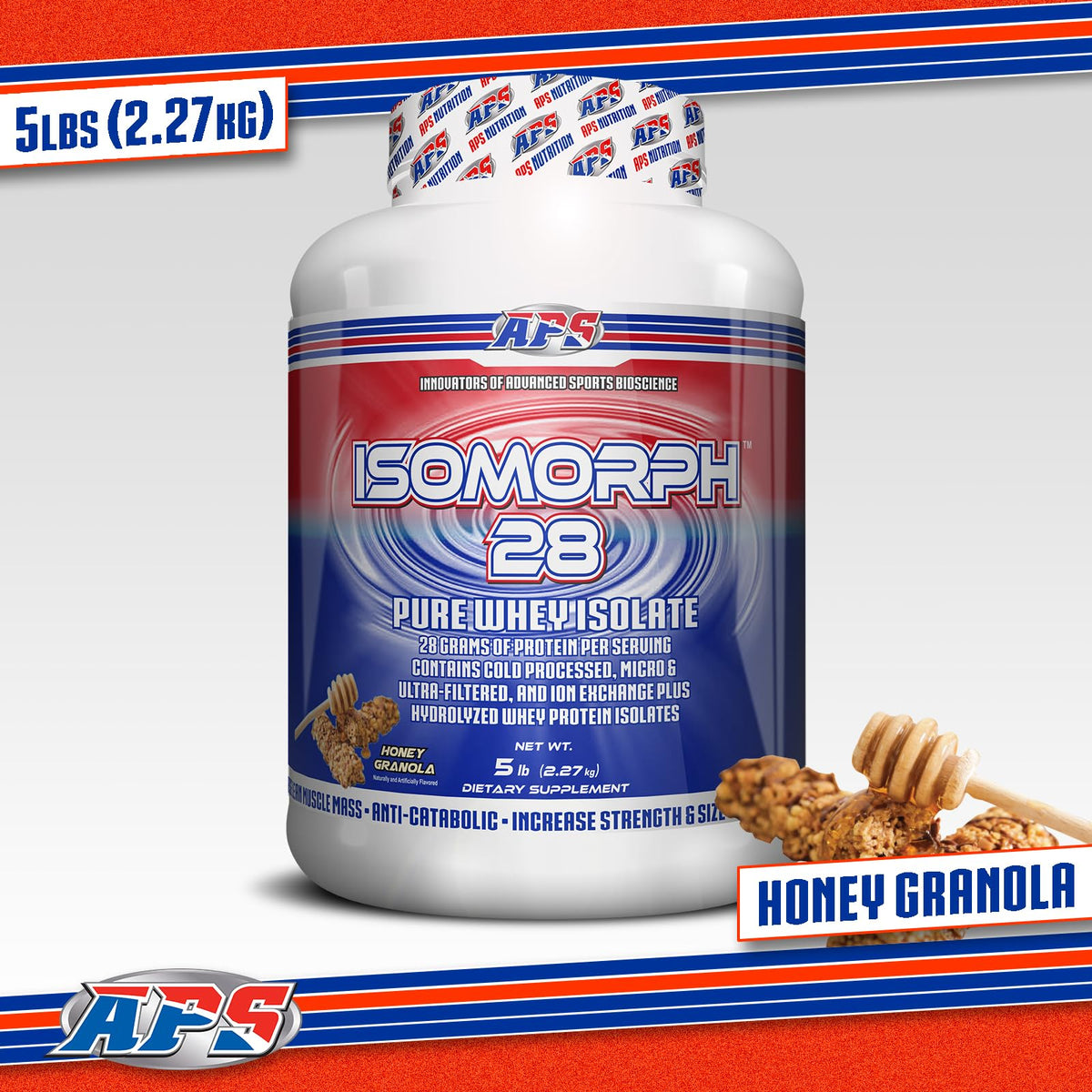 Delicious honey granola flavour