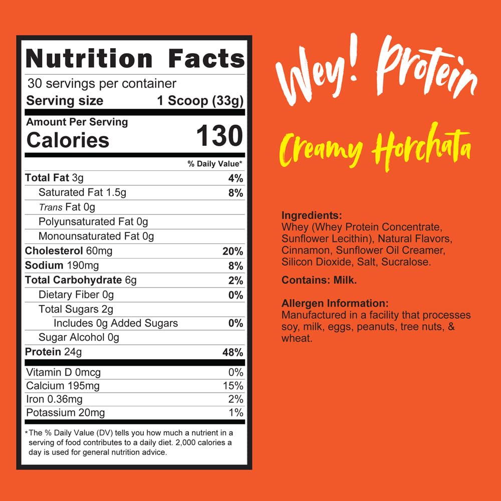 delicious horchata whey protein shake