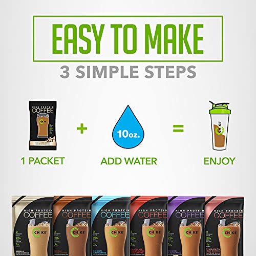 delicious iced coffee with protein