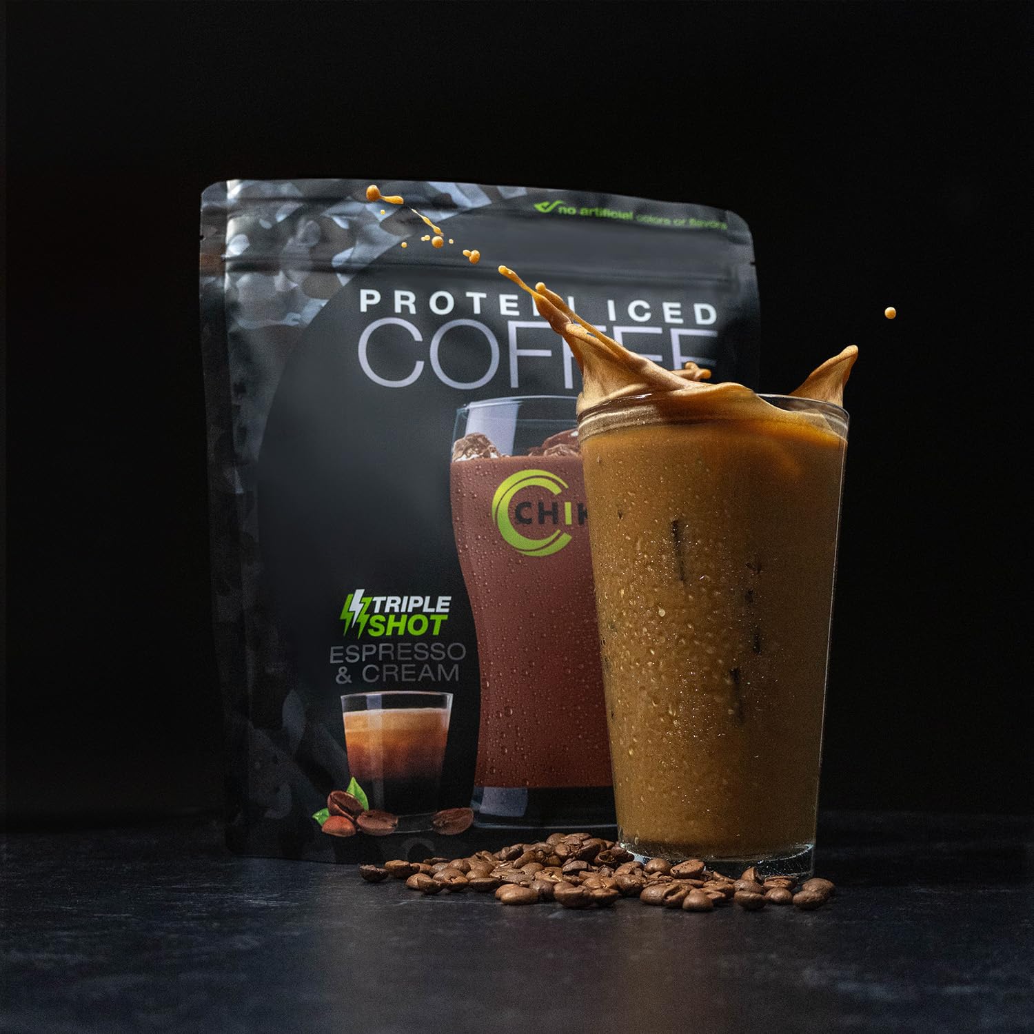 delicious iced coffee with protein