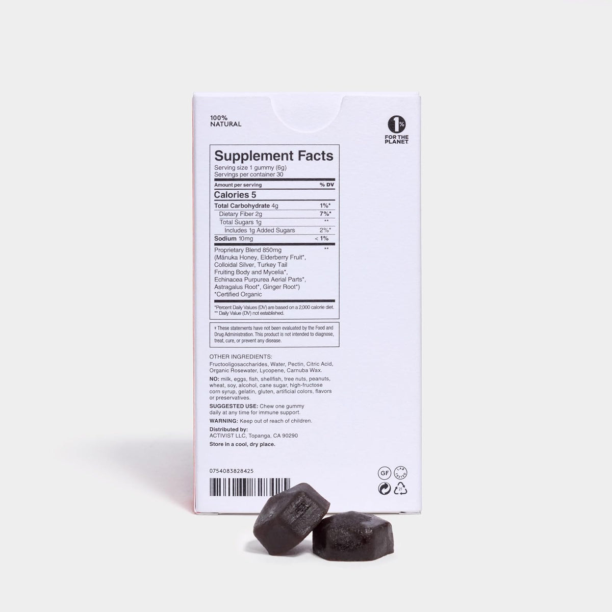 Delicious immune-boosting gummy supplement