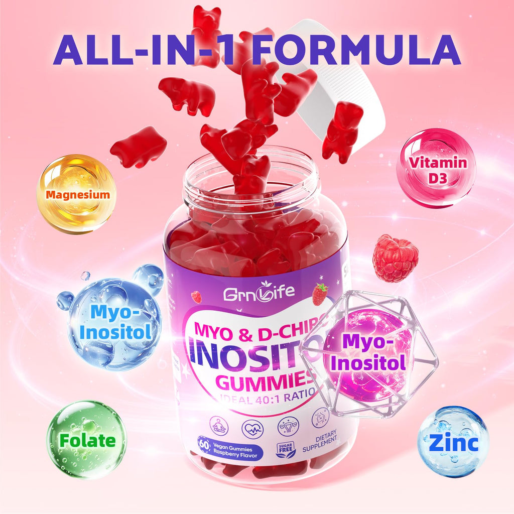 Delicious inositol gummies for women