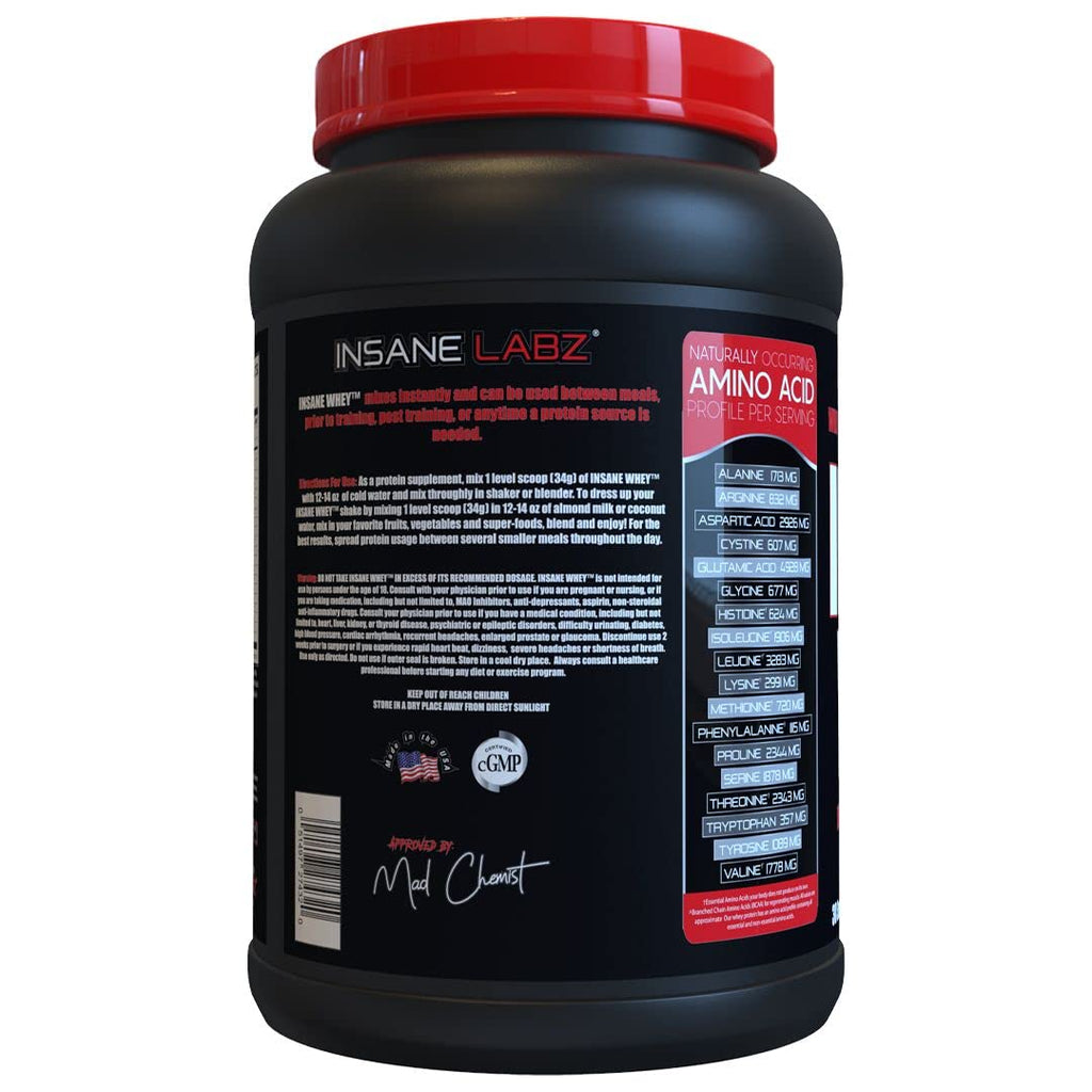 delicious Insane Whey protein flavours