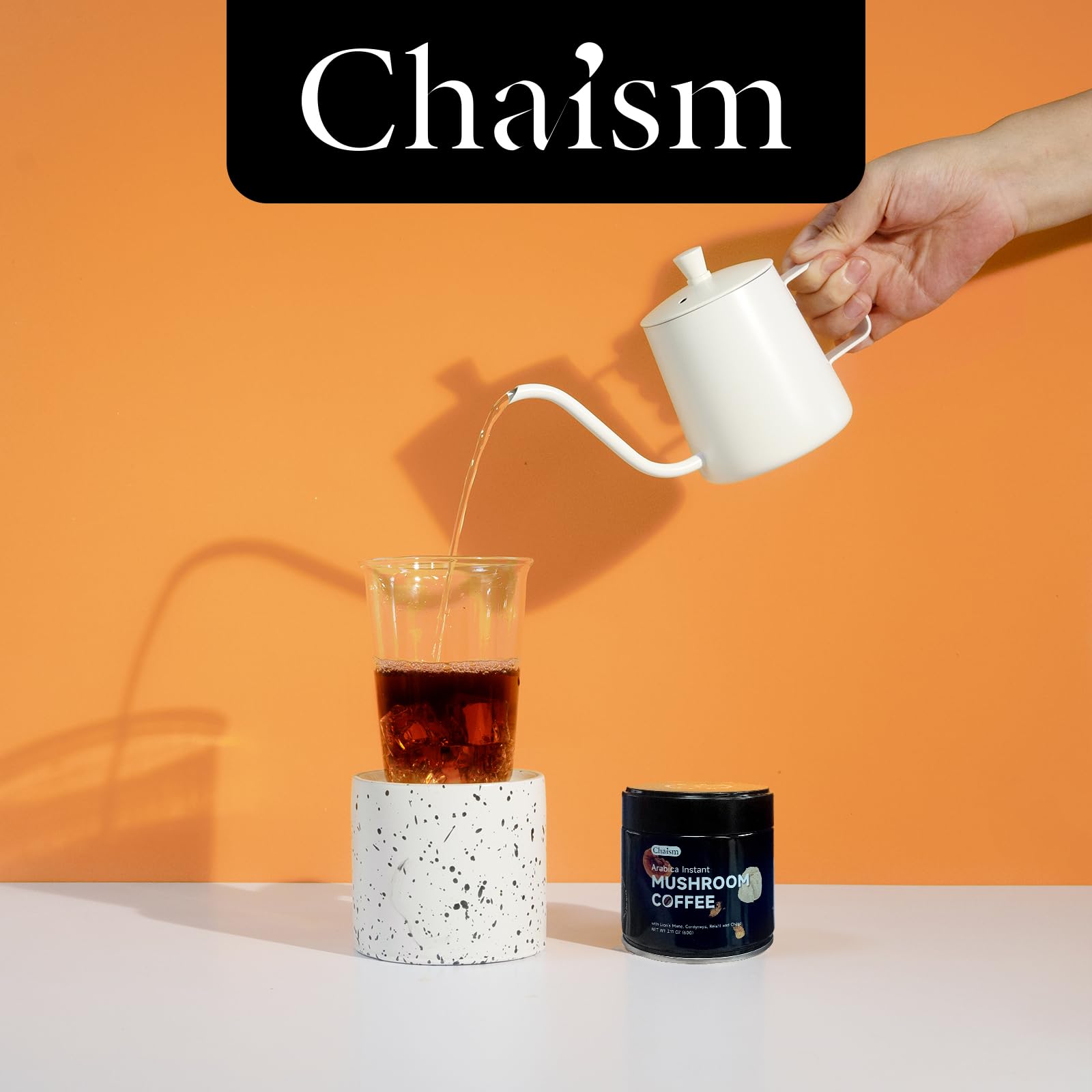 delicious instant coffee with mushrooms