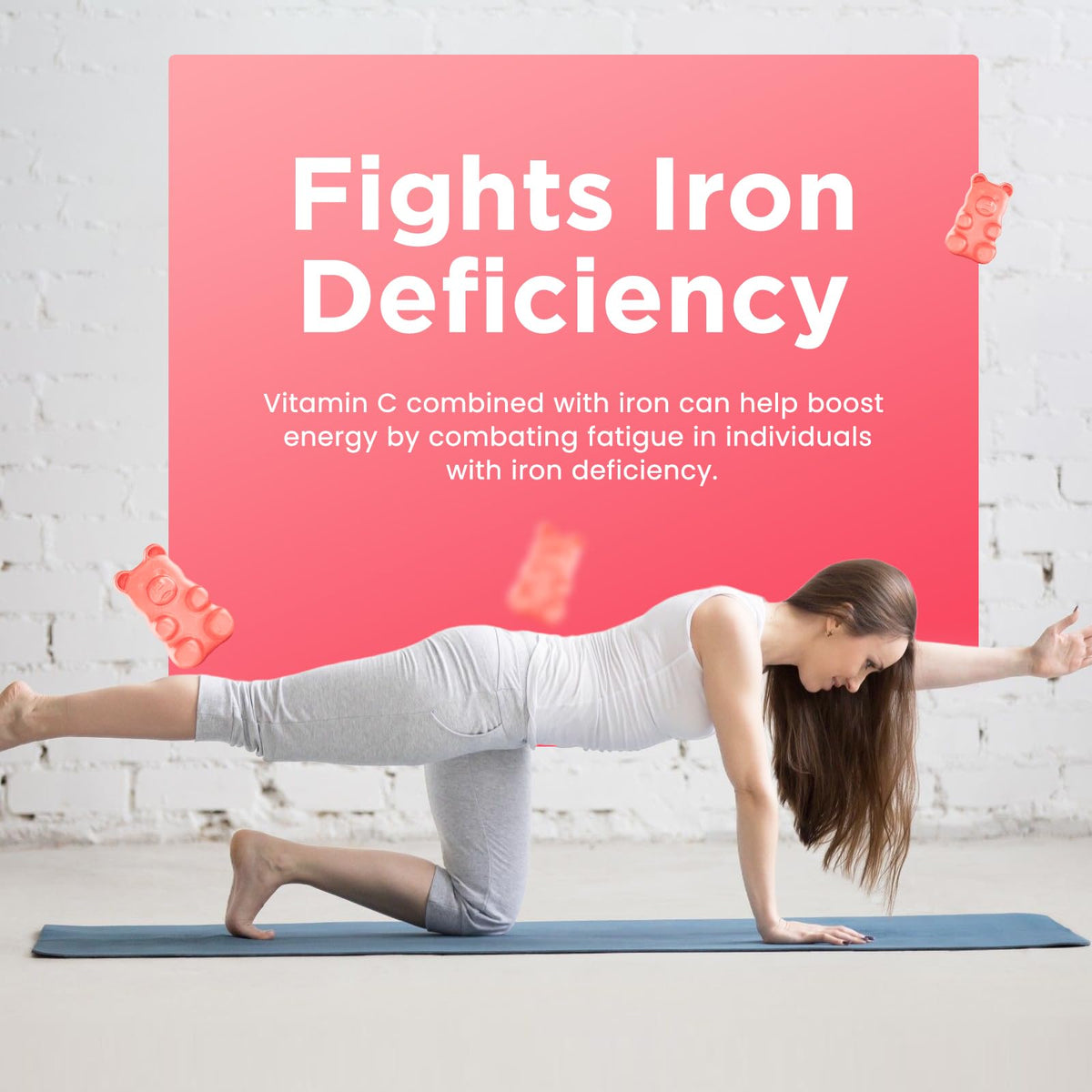 Delicious iron gummies for daily intake