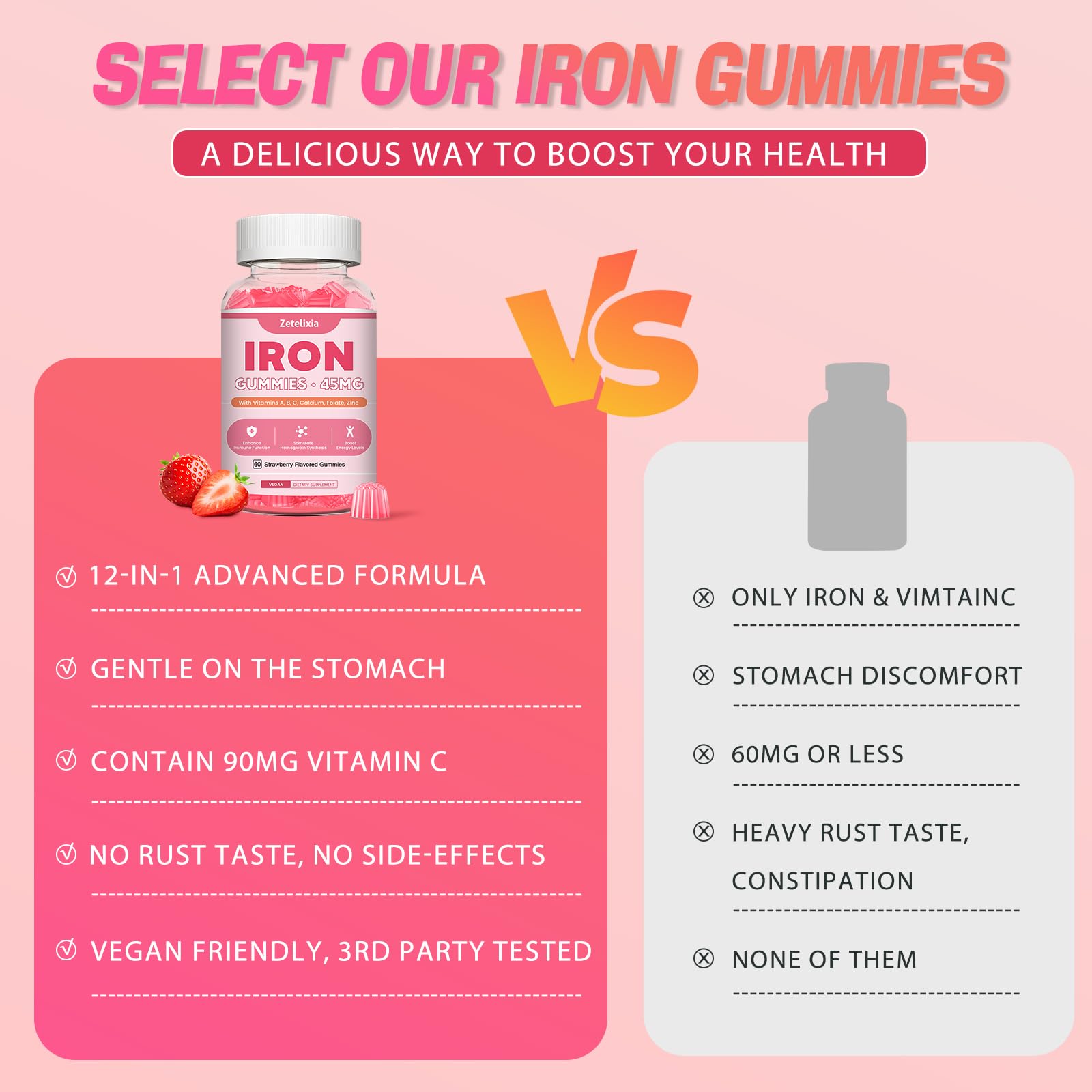 delicious iron gummies for daily intake