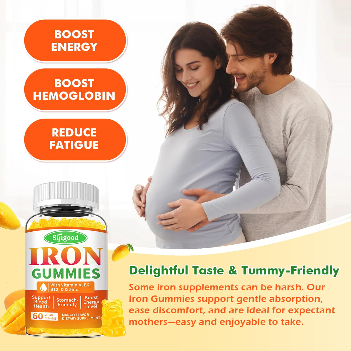 delicious iron gummies for daily use