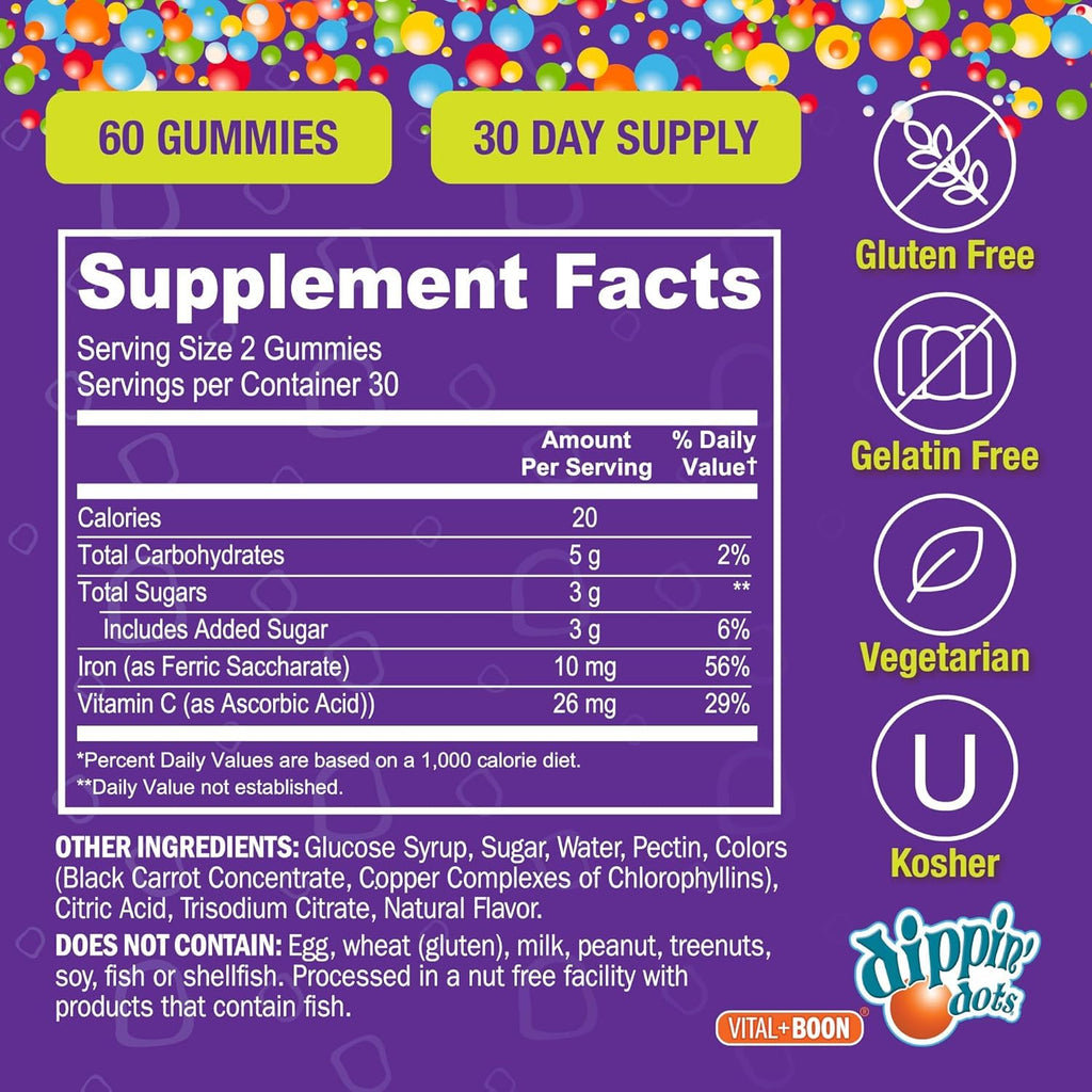 delicious iron gummies for daily use