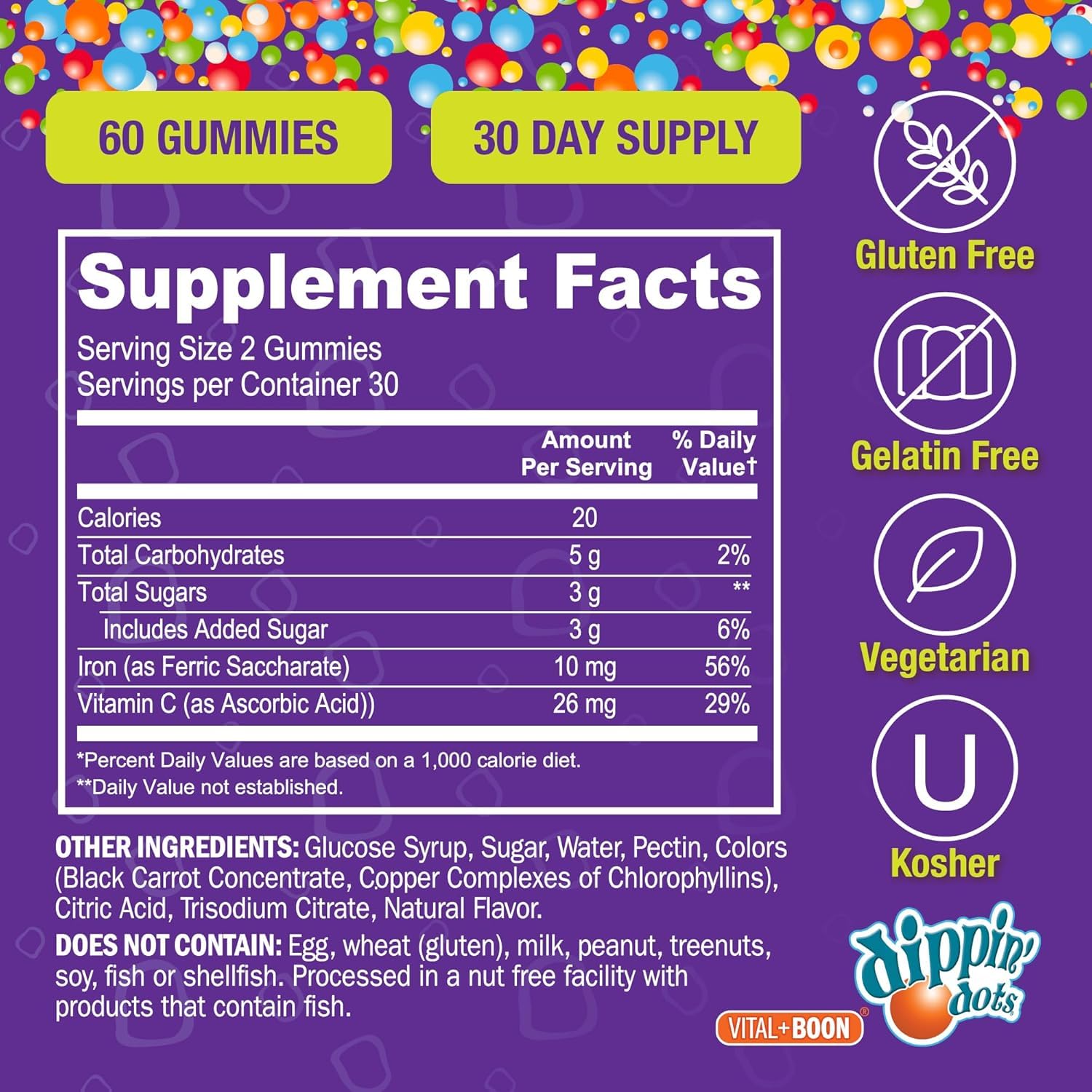 delicious iron gummies for daily use