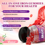 Delicious iron gummies for daily wellness