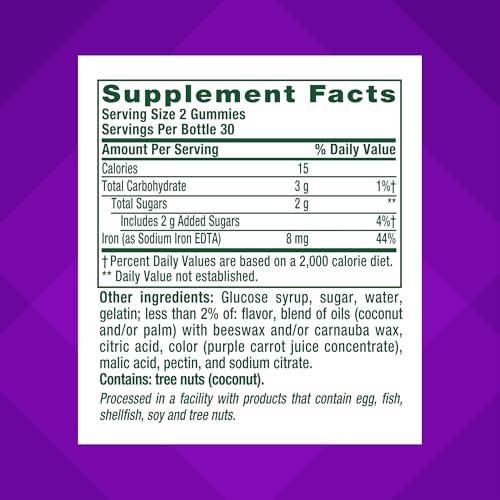 delicious iron gummies for health