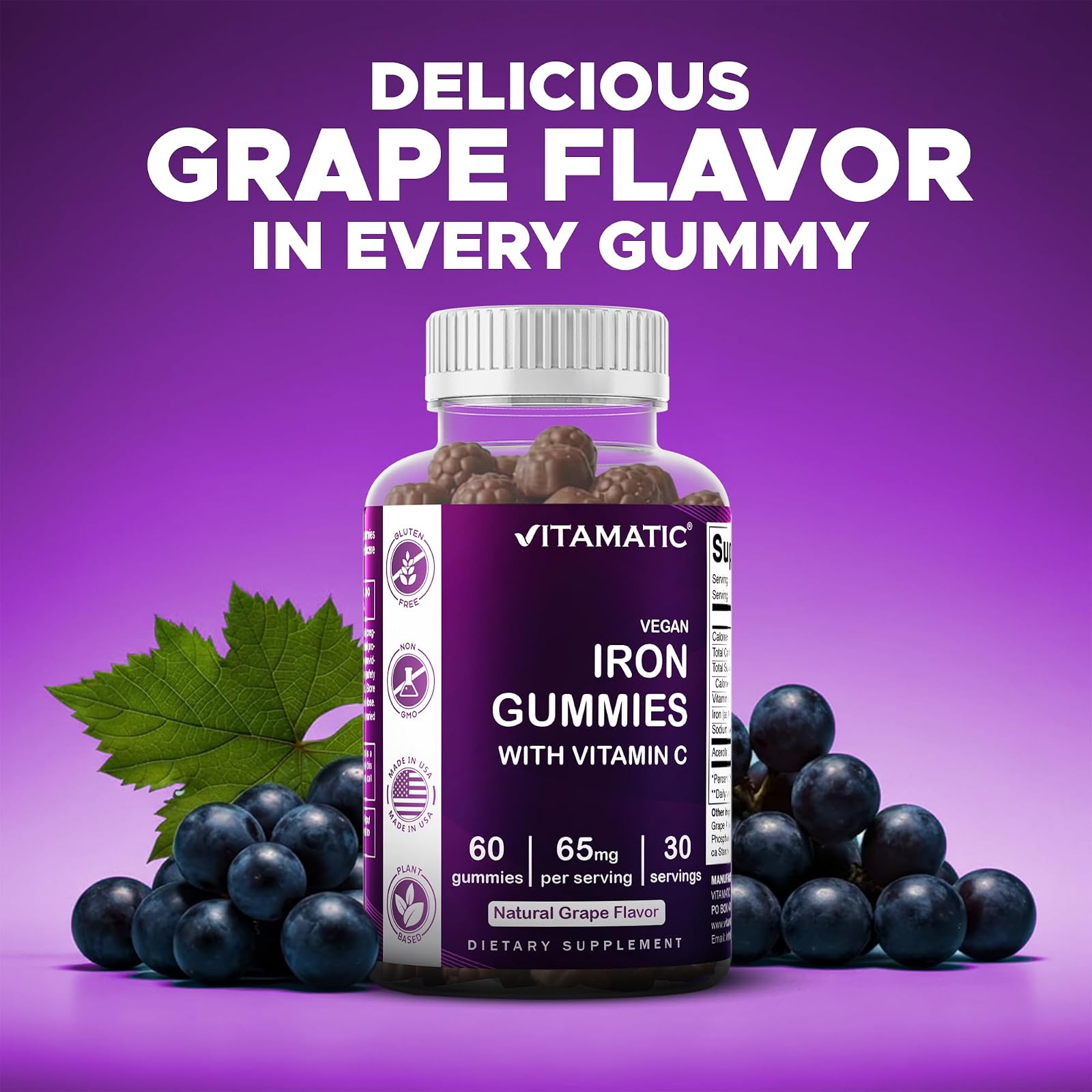 Delicious iron gummies for immune support