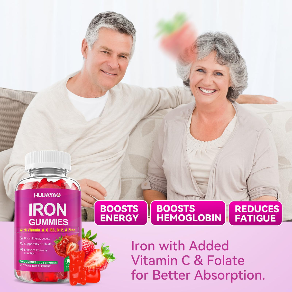 Delicious iron gummies for kids