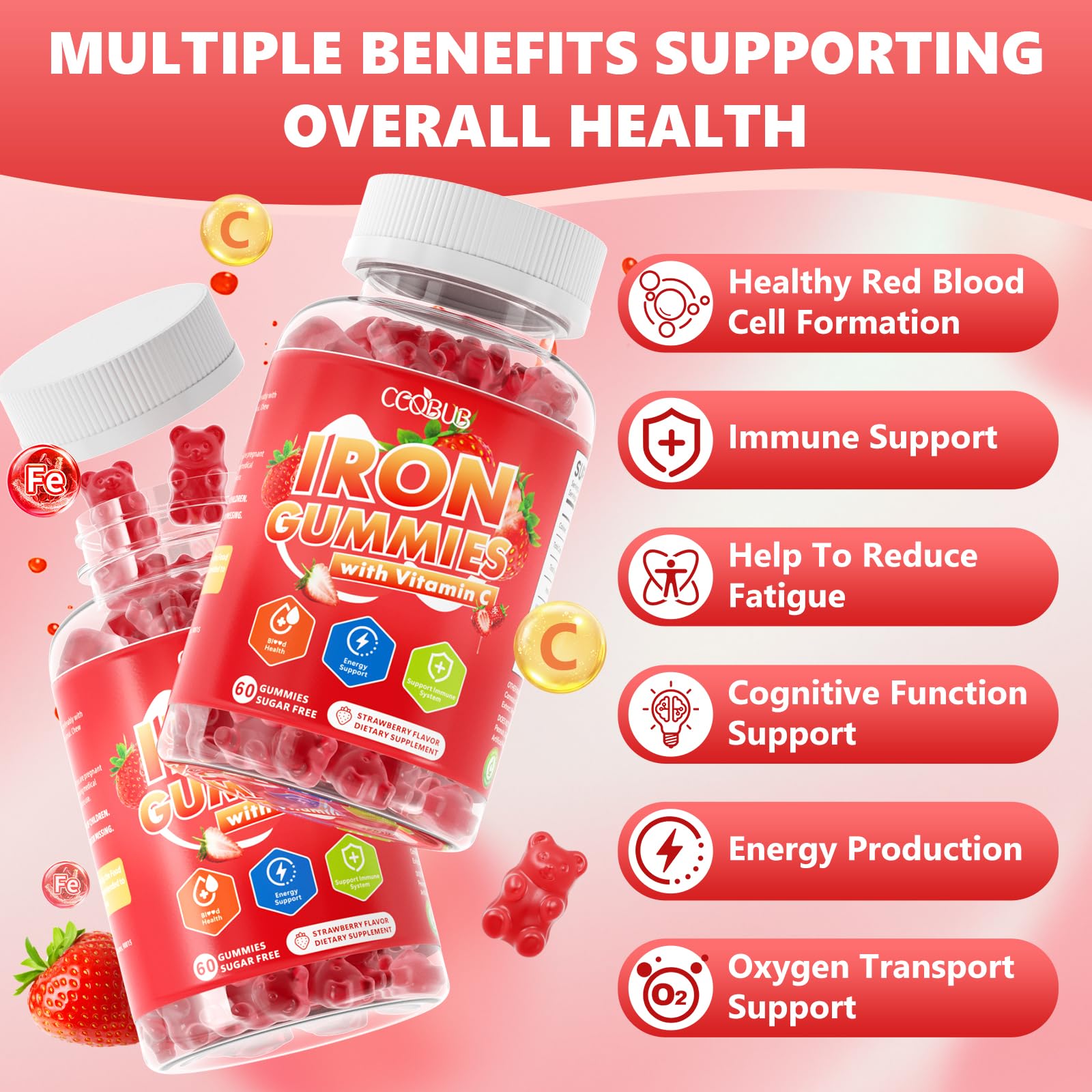 Delicious iron gummies for kids