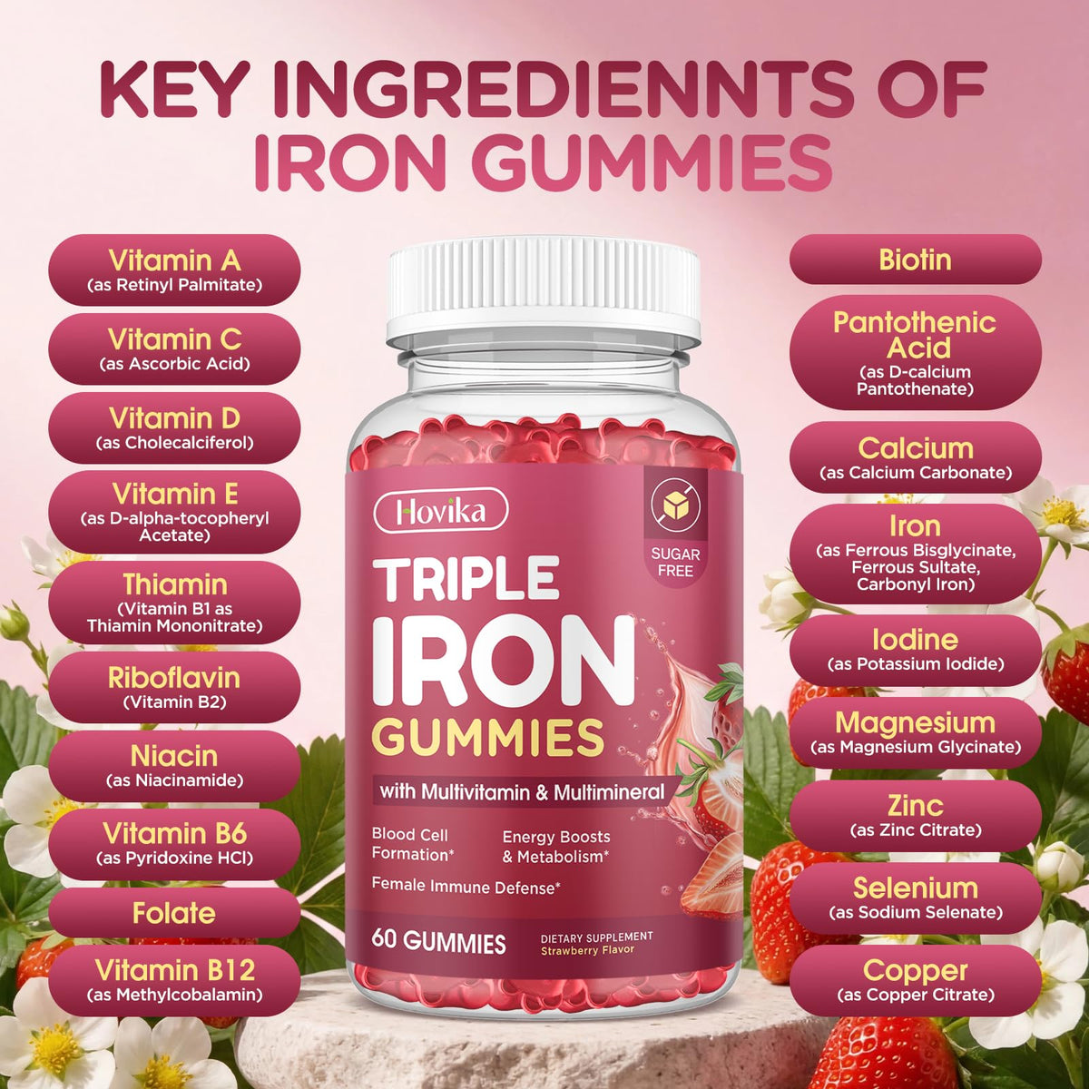 delicious iron gummies for women