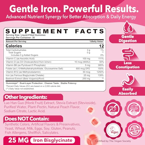delicious iron gummies for women