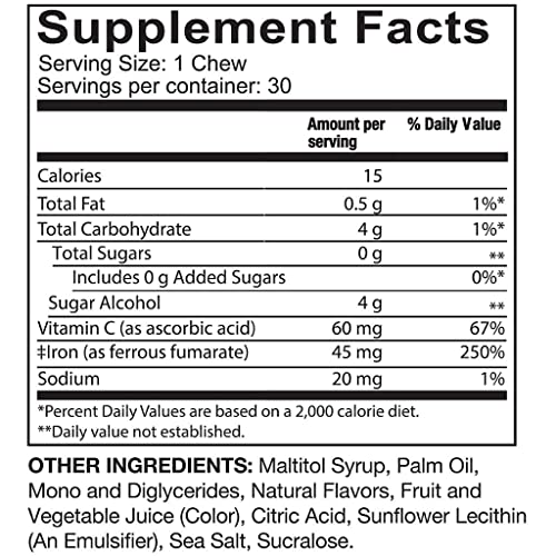 delicious iron soft chews for health