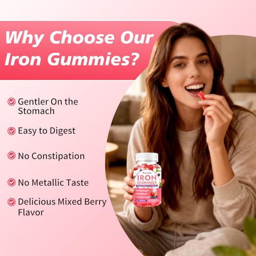 Delicious iron supplement gummies