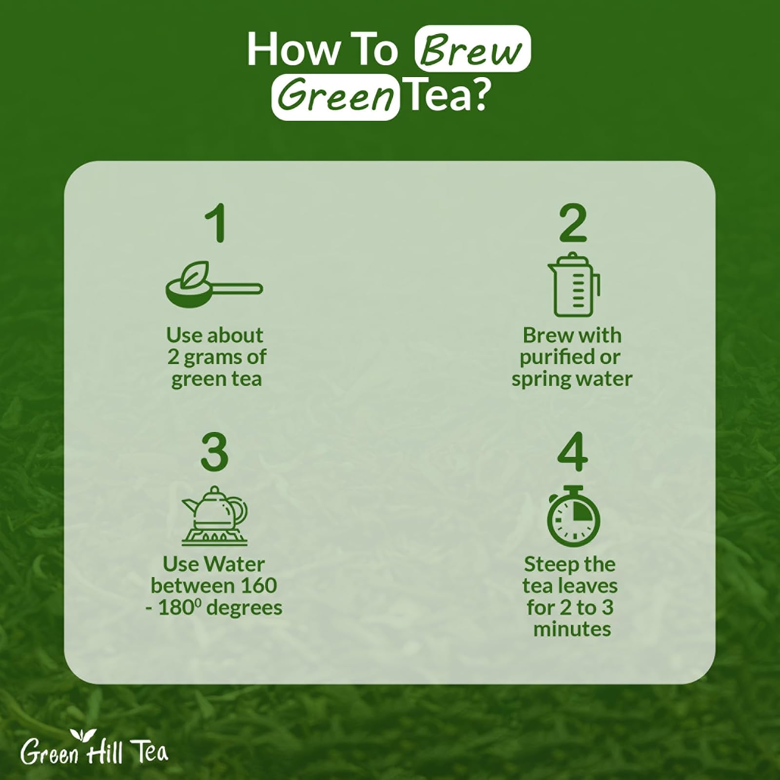 delicious jasmine green tea infusion