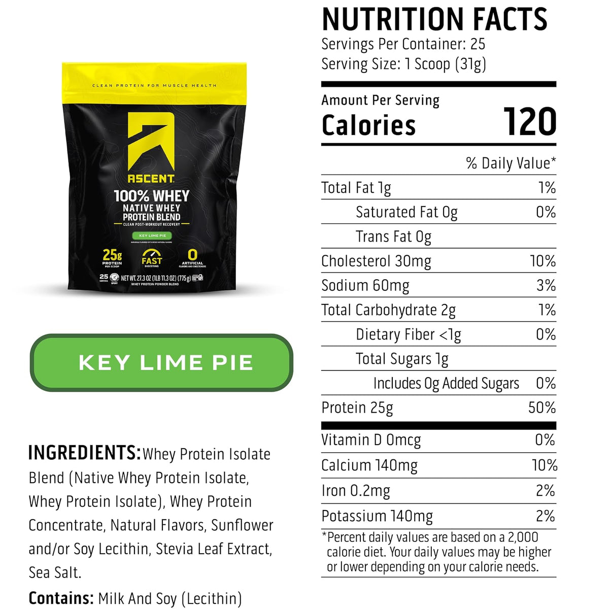 delicious key lime whey supplement