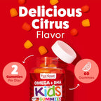 Delicious kids gummies with DHA