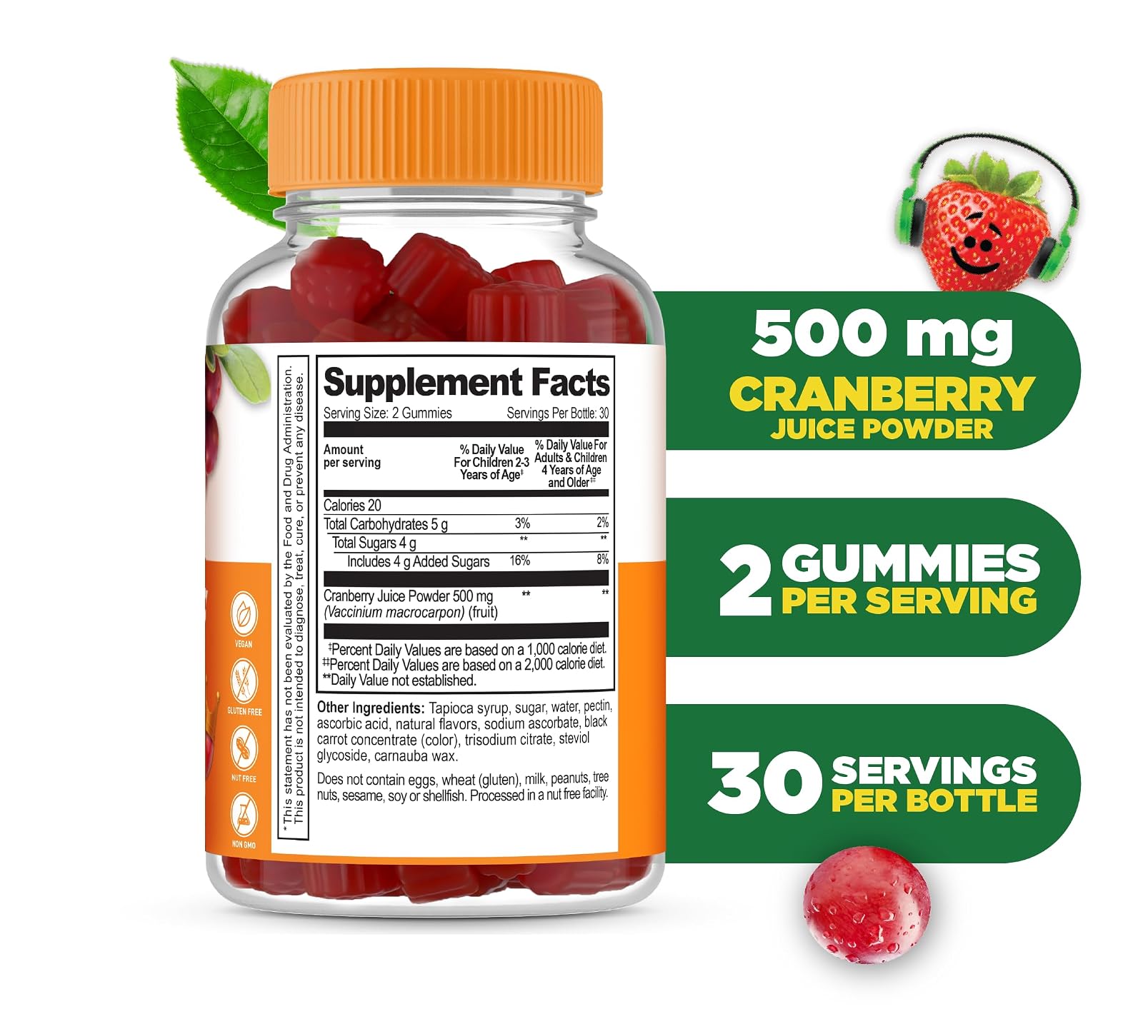 delicious kids vitamins with cranberry