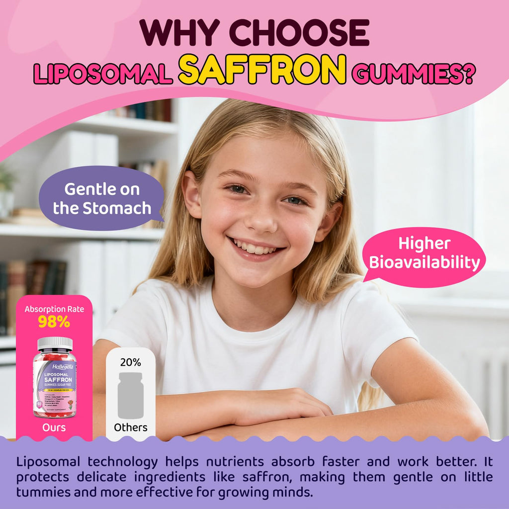 Delicious kids vitamins with saffron