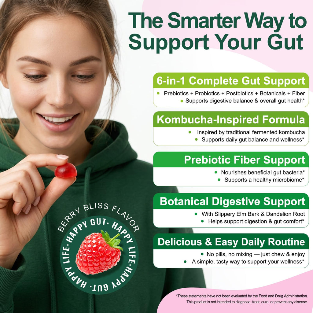 Delicious kombucha gummies for daily use