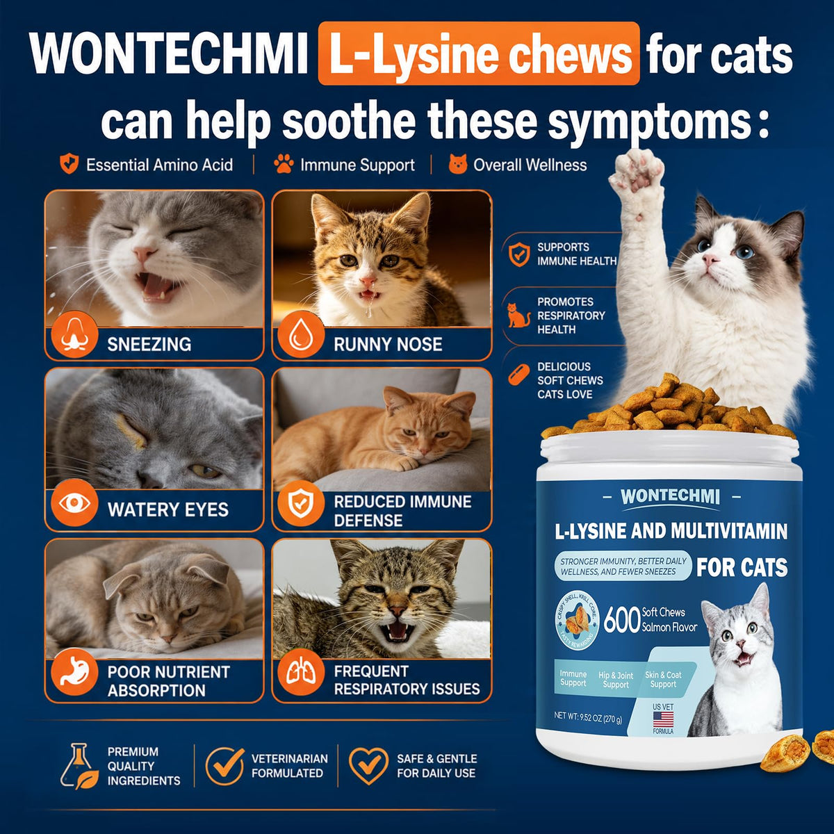 Delicious L-Lysine chews for pets