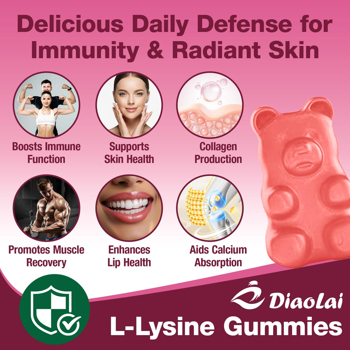 delicious l-lysine gummies for health