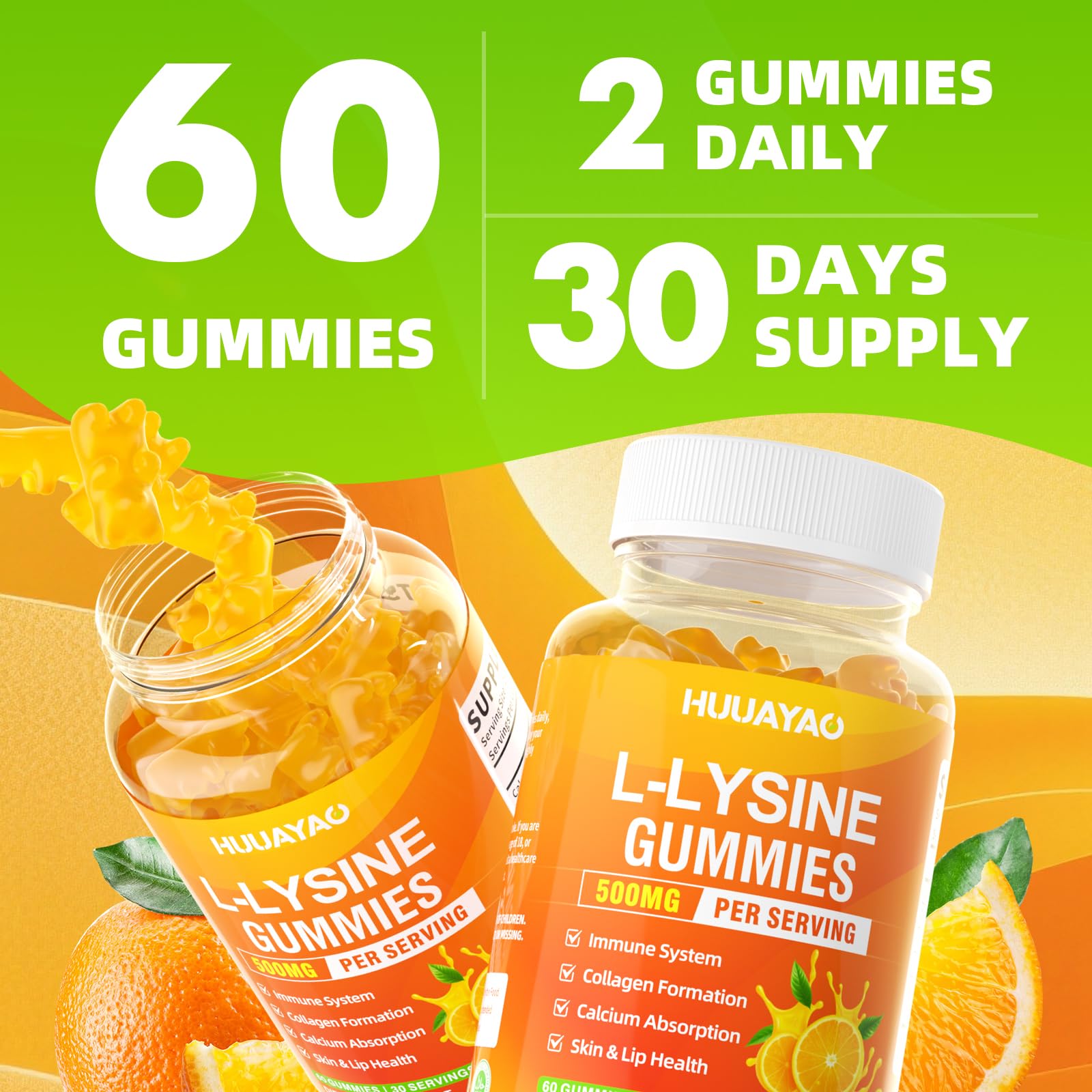 Delicious L-Lysine gummies for kids