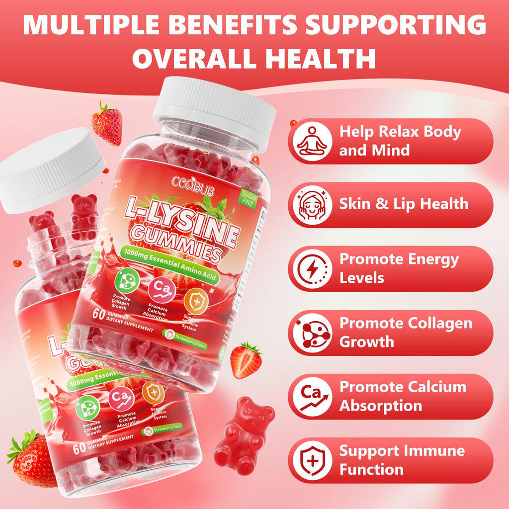 Delicious L-Lysine gummies for wellness