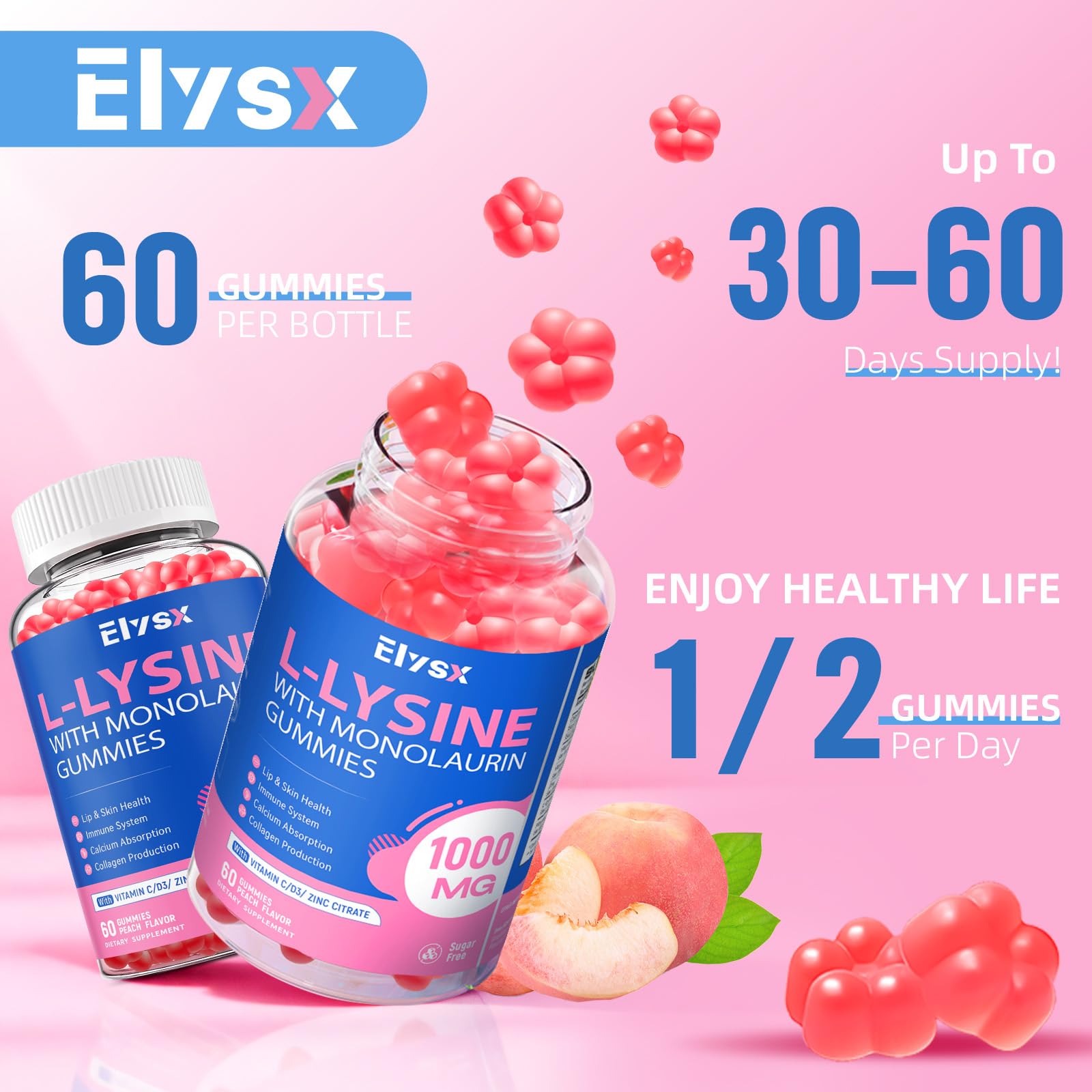 Delicious L-Lysine gummy flavour