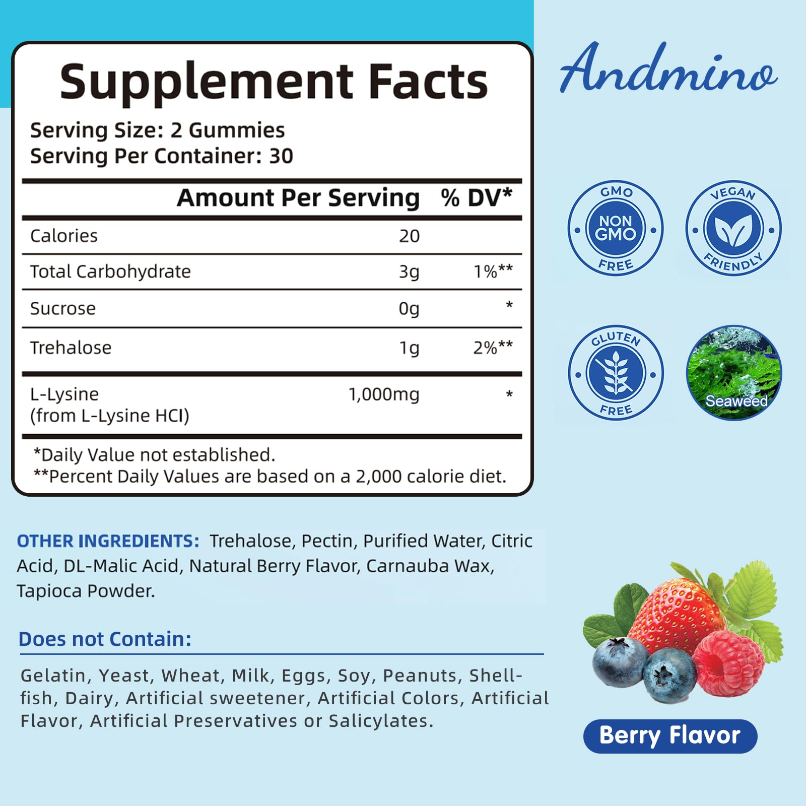 delicious l-lysine gummy supplements