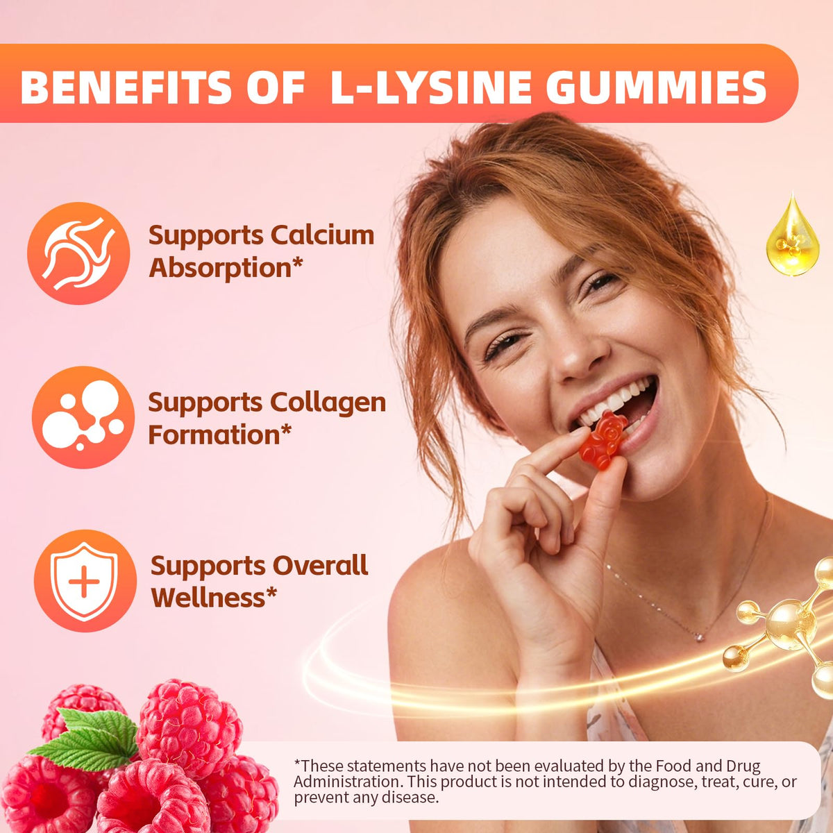 Delicious L-Lysine gummy supplements