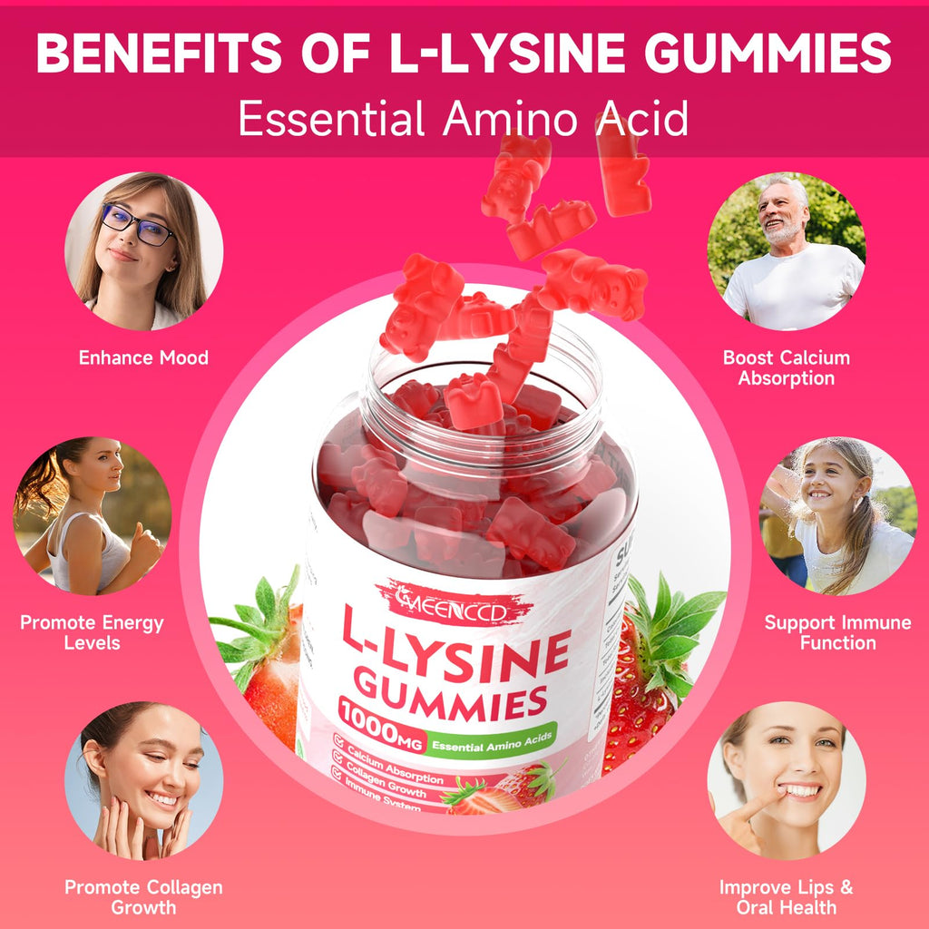 delicious l-lysine gummy supplements