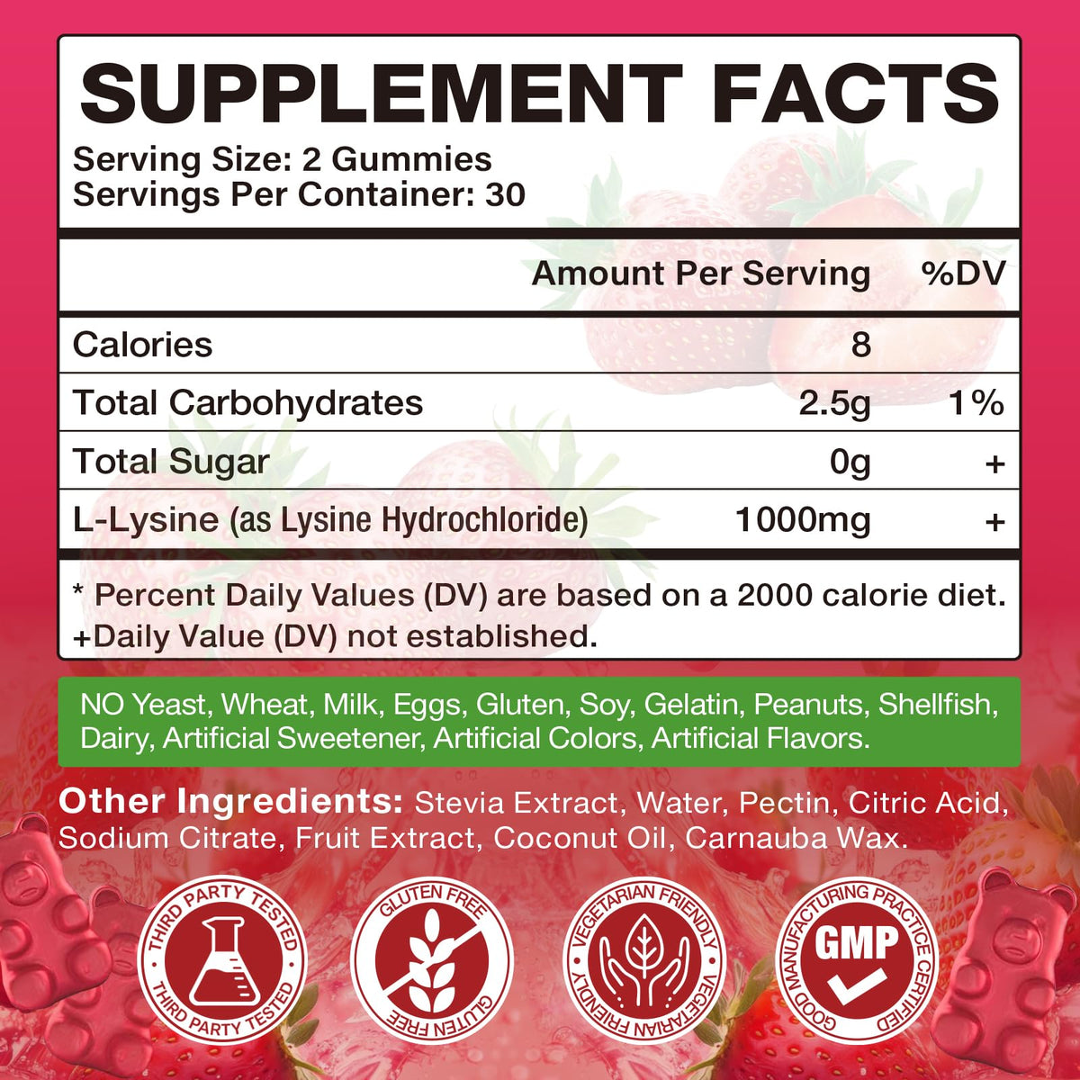 delicious l-lysine gummy vitamins
