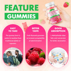Delicious L-Methylfolate gummies for easy intake