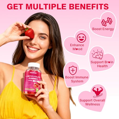 Delicious L-Methylfolate gummies for easy intake