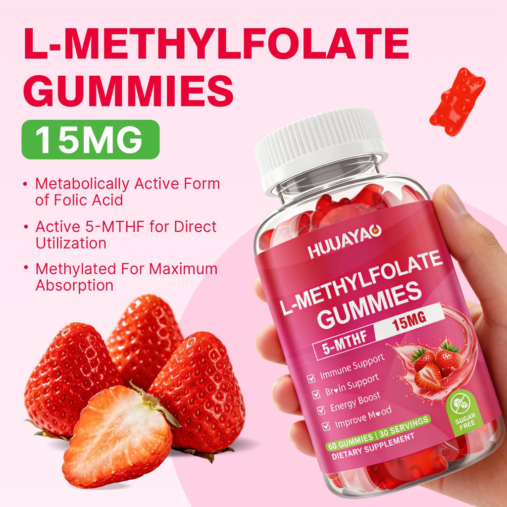 Delicious L-Methylfolate gummies for mood balance