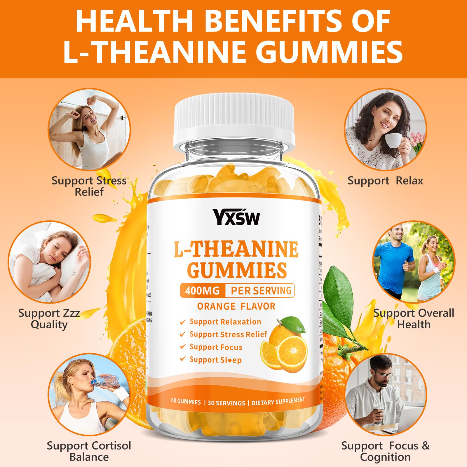 Delicious L-Theanine gummies for focus