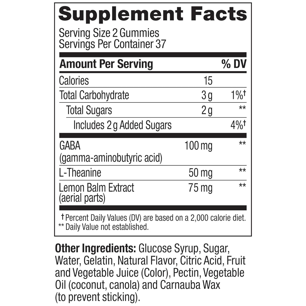 Delicious l-theanine gummies for relaxation